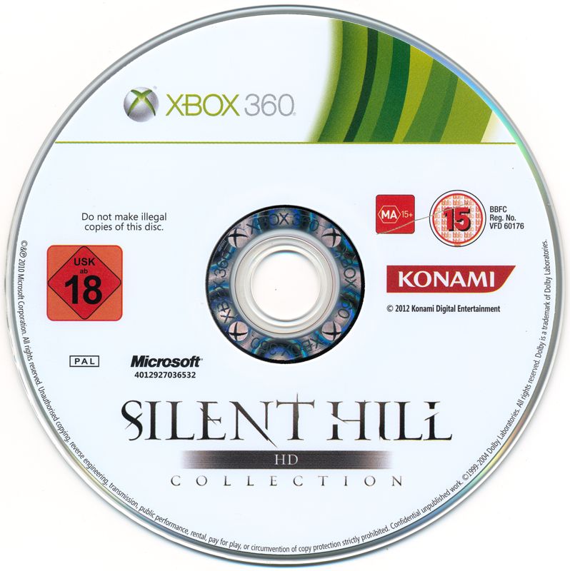 Silent Hill: HD Collection cover or packaging material - MobyGames