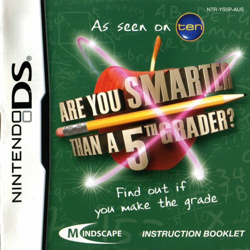 Are You Smarter Than a 5th Grader? cover or packaging material - MobyGames