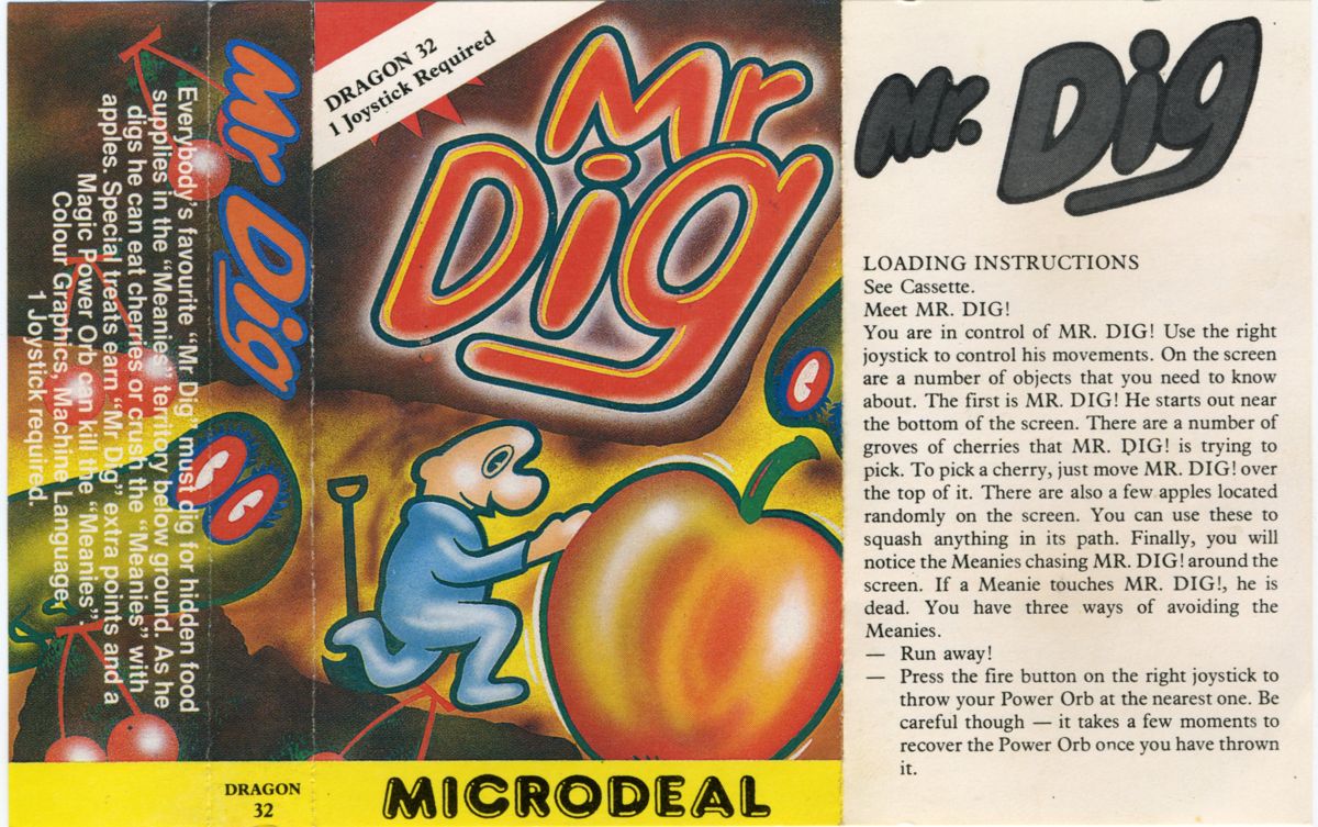 Mr. Dig cover or packaging material - MobyGames