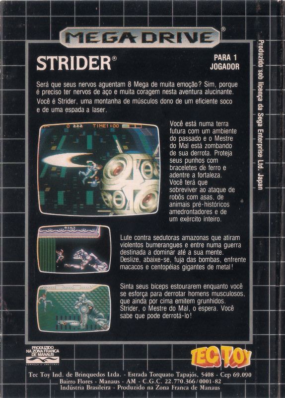 Strider cover or packaging material - MobyGames
