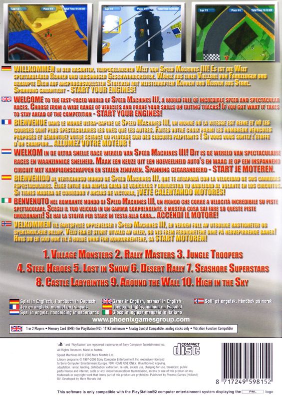 Speed Machines III cover or packaging material - MobyGames