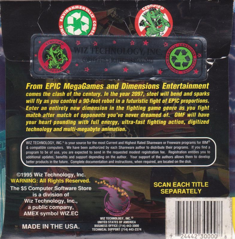 One Must Fall 2097 cover or packaging material - MobyGames