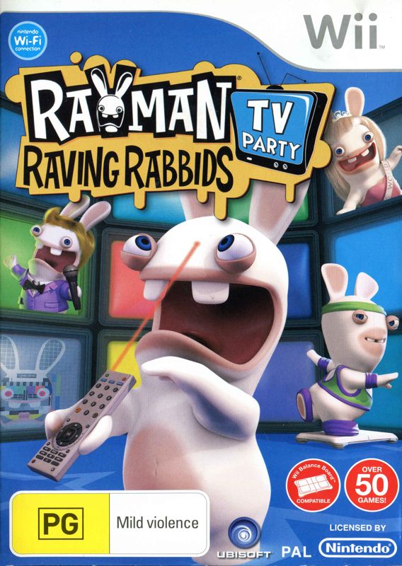 Rayman: Raving Rabbids TV Party cover or packaging material - MobyGames