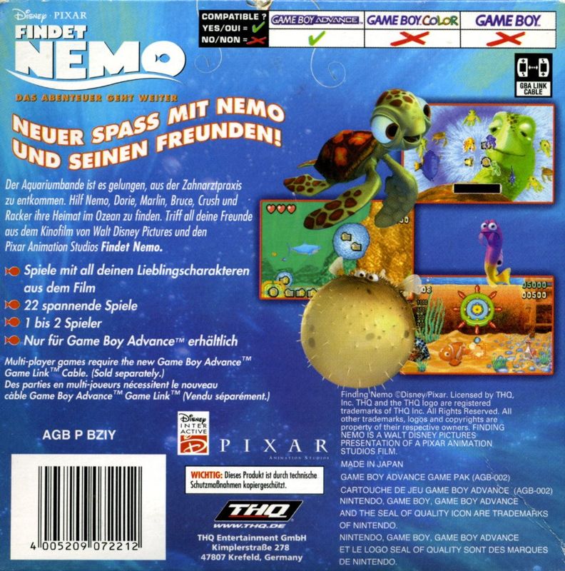 Disney•Pixar Finding Nemo: The Continuing Adventures cover or packaging ...