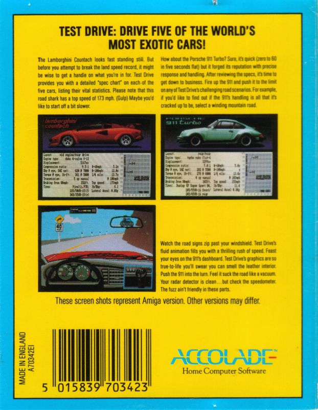 Test Drive cover or packaging material - MobyGames