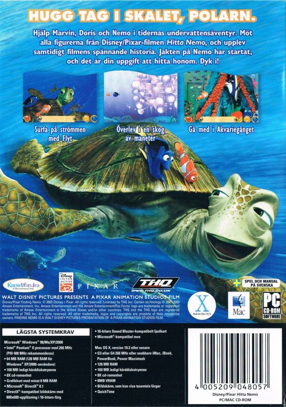 Disney•Pixar Finding Nemo cover or packaging material - MobyGames