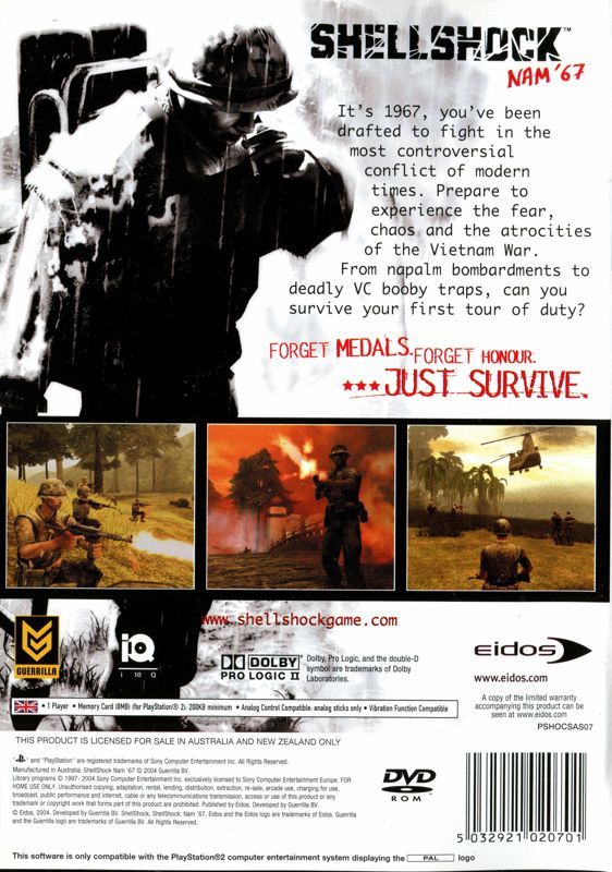 Shellshock: Nam '67 cover or packaging material - MobyGames