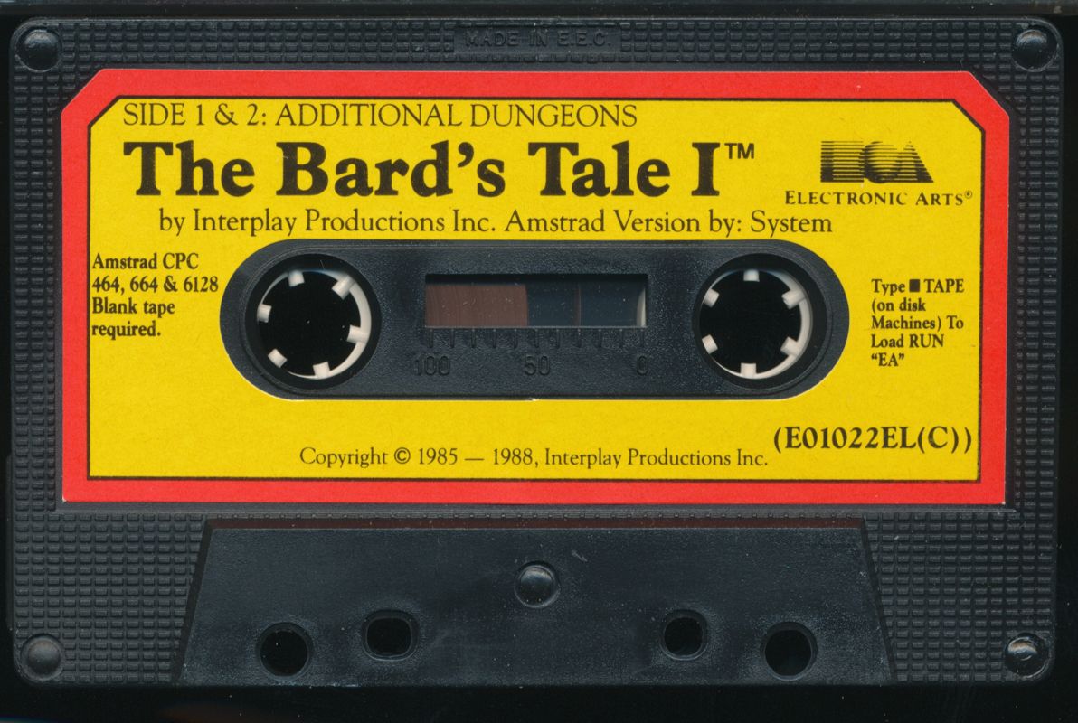 Tales of the Unknown: Volume I - The Bard's Tale cover or packaging ...
