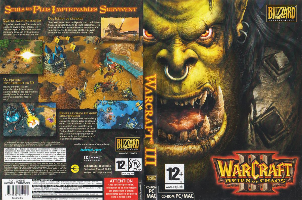 WarCraft III: Battle Chest cover or packaging material - MobyGames