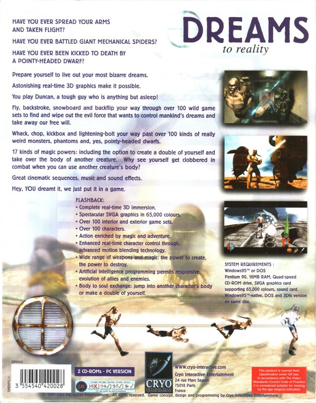 Dreams to Reality cover or packaging material - MobyGames