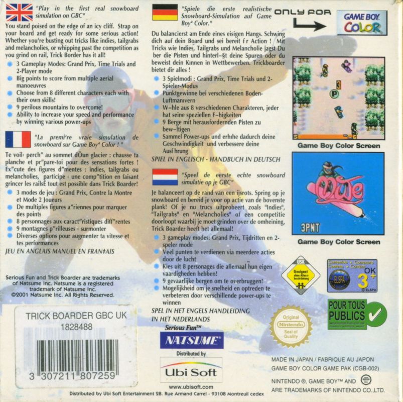 Trick Boarder cover or packaging material - MobyGames