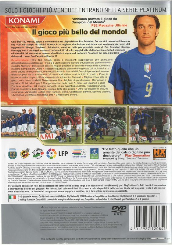 Winning Eleven: Pro Evolution Soccer 2007 cover or packaging material ...