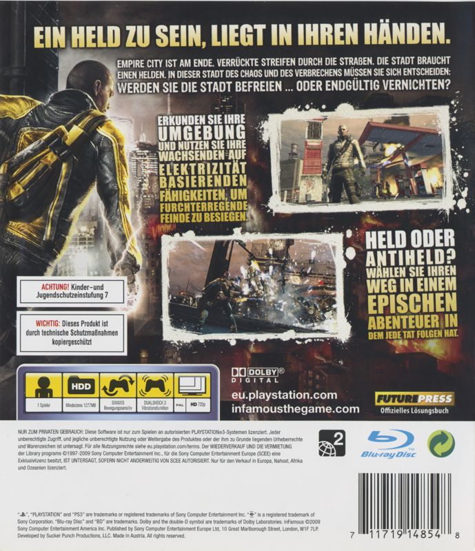 inFAMOUS cover or packaging material - MobyGames