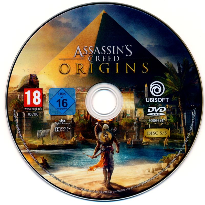 Assassin's Creed: Origins cover or packaging material - MobyGames