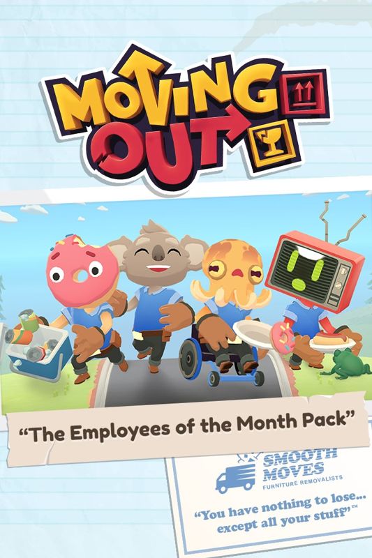 Moving Out: The Employees of the Month Pack promo art, ads, magazines ...