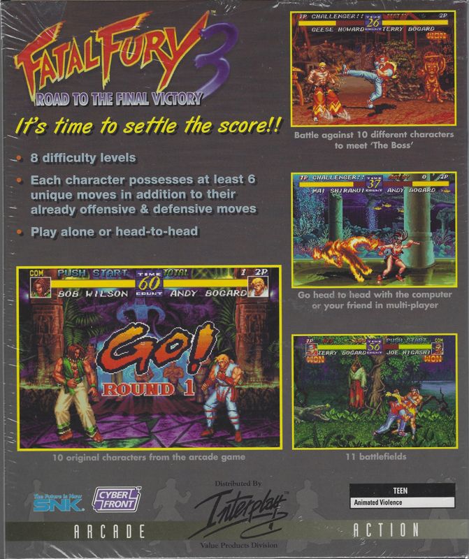 Fatal Fury 3: Road to the Final Victory cover or packaging material ...