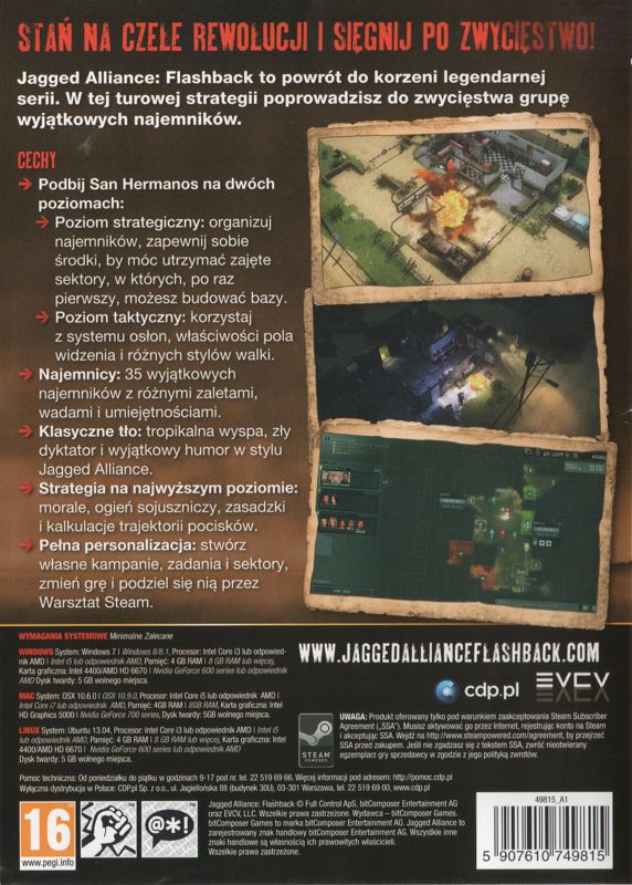 Jagged Alliance: Flashback cover or packaging material - MobyGames