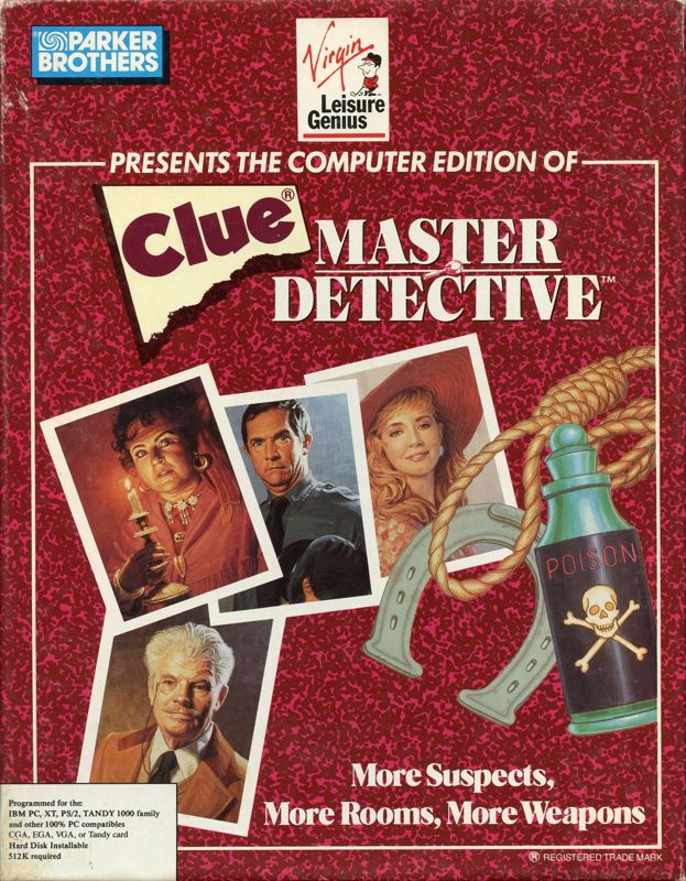 Clue: Master Detective cover or packaging material - MobyGames