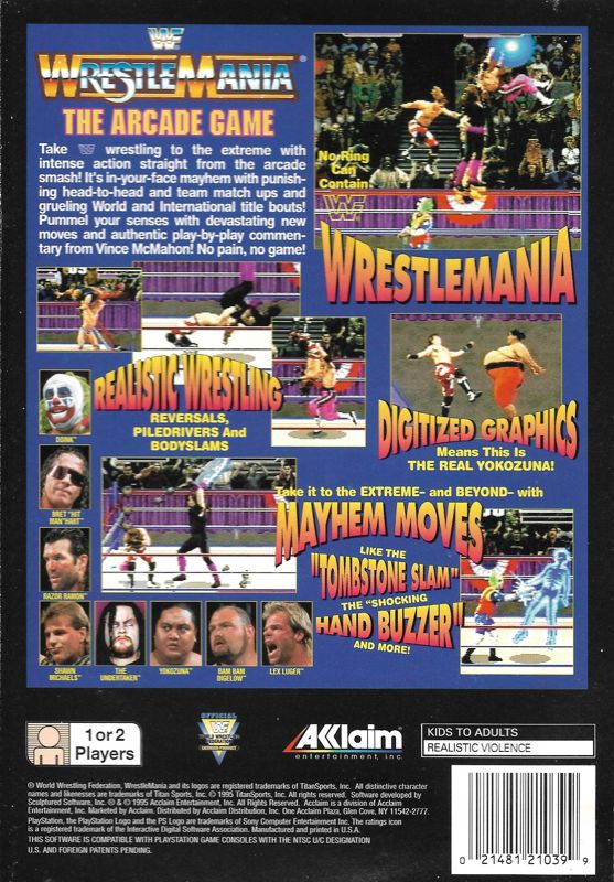 WWF WrestleMania cover or packaging material - MobyGames