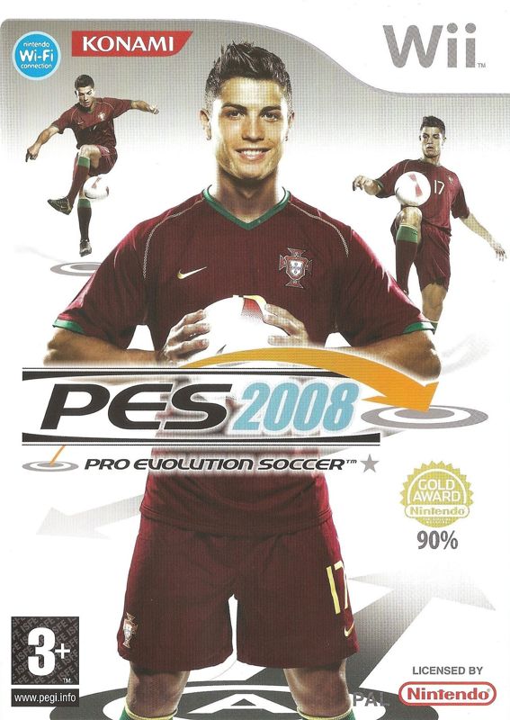 PES 2008: Pro Evolution Soccer cover or packaging material - MobyGames