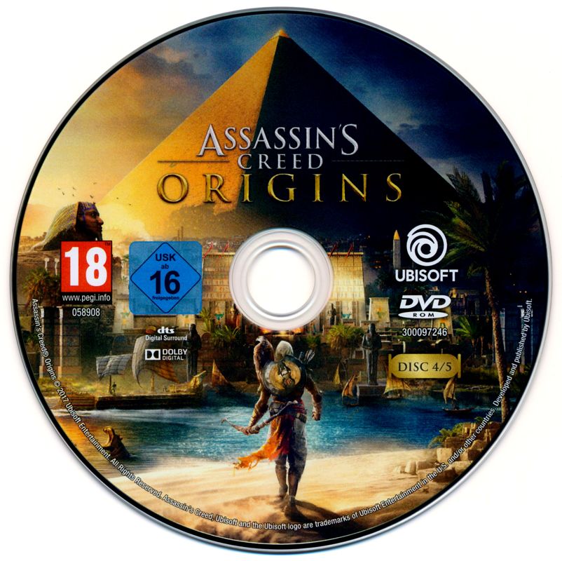 Assassin's Creed: Origins cover or packaging material - MobyGames