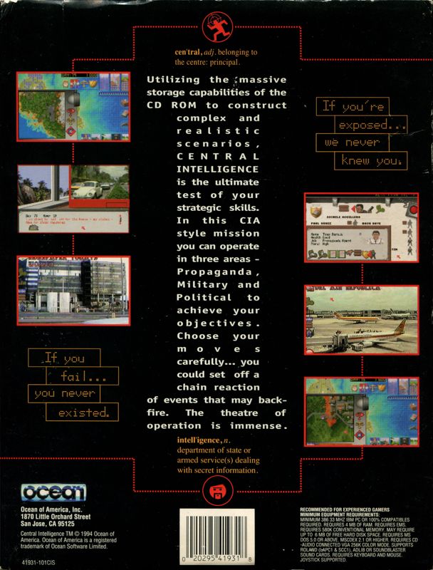 Central Intelligence cover or packaging material - MobyGames