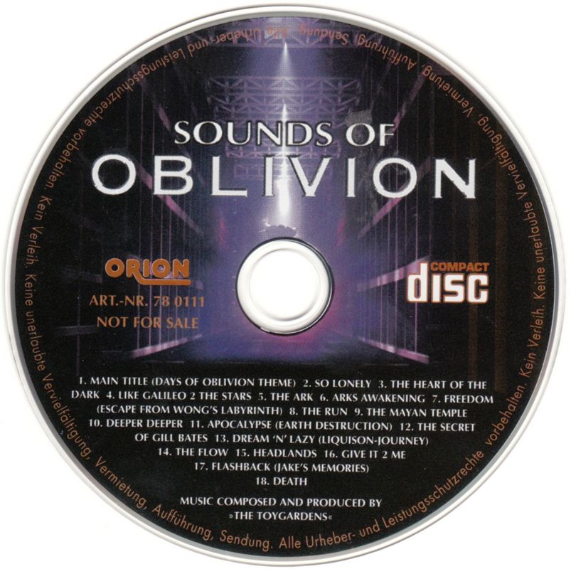 Days of Oblivion cover or packaging material - MobyGames