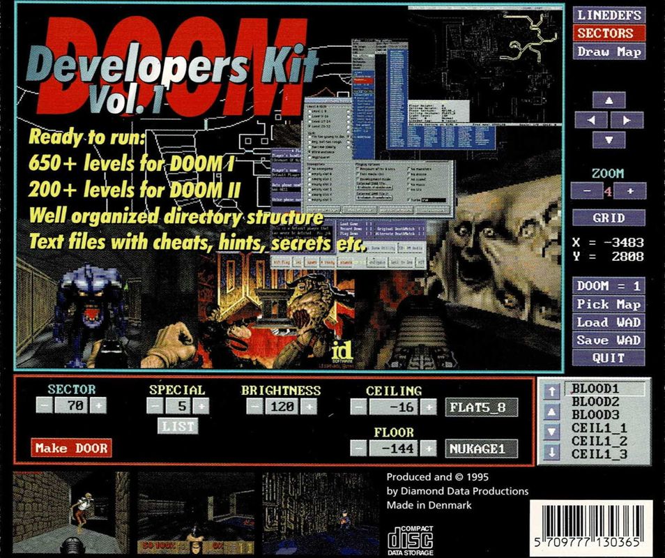 Doom Developers Kit Vol.1 cover or packaging material - MobyGames