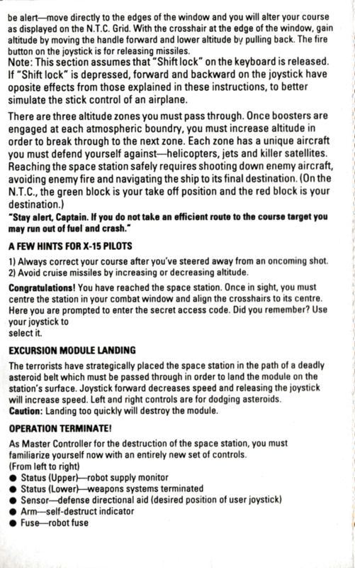 X-15 Alpha Mission cover or packaging material - MobyGames