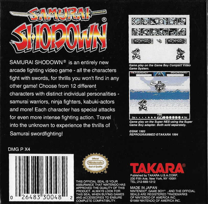 Samurai Shodown cover or packaging material - MobyGames