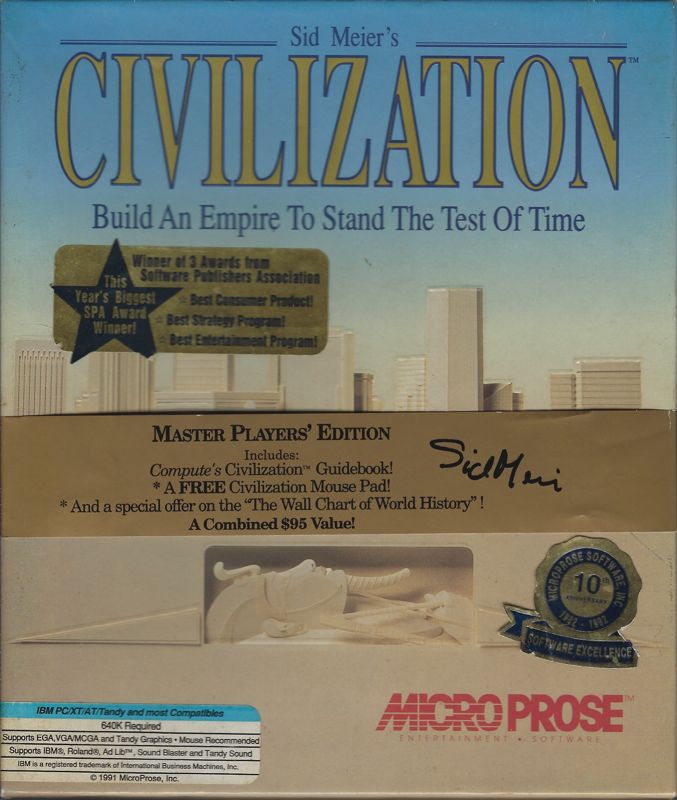Sid Meier's Civilization (Master Players' Edition) (1991) - MobyGames