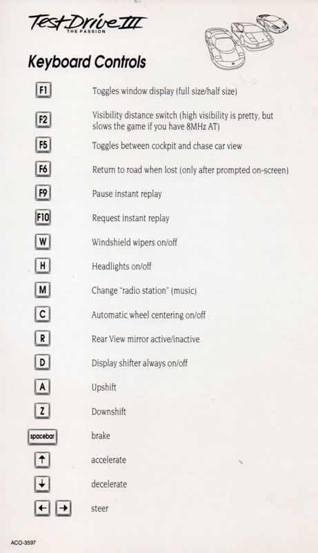 Test Drive III: The Passion cover or packaging material - MobyGames