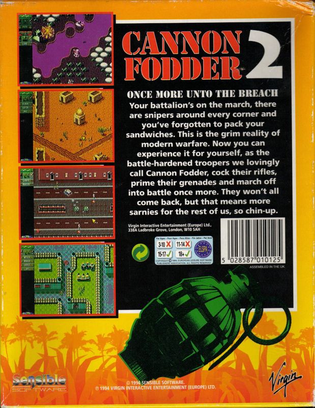 Cannon Fodder 2 cover or packaging material - MobyGames