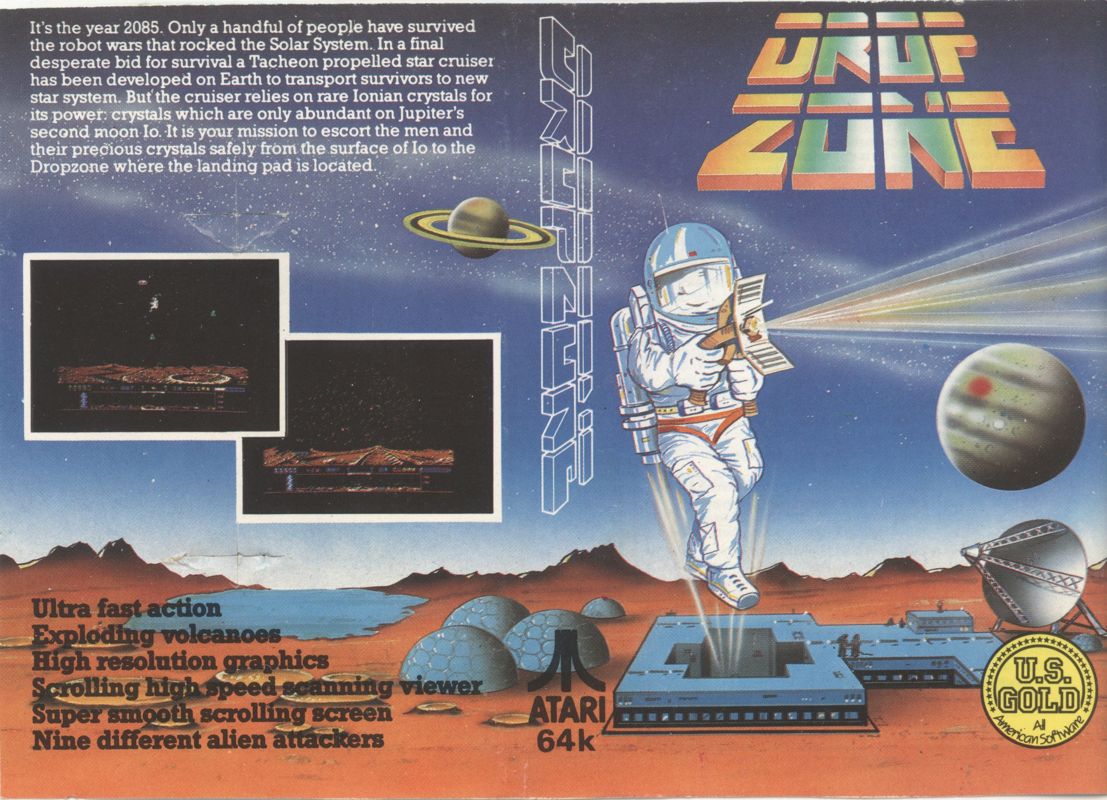 Dropzone cover or packaging material - MobyGames