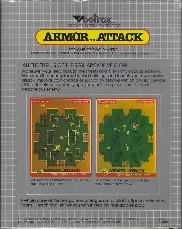Armor Attack cover or packaging material - MobyGames