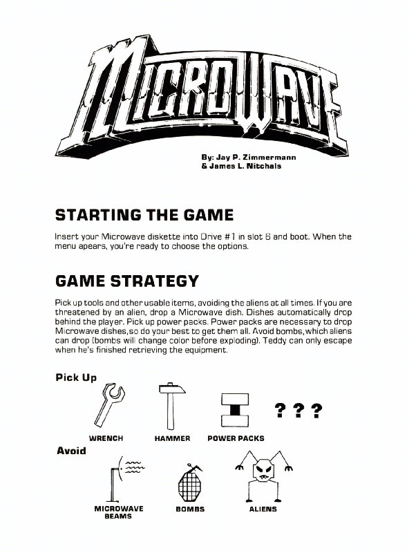 Microwave cover or packaging material - MobyGames