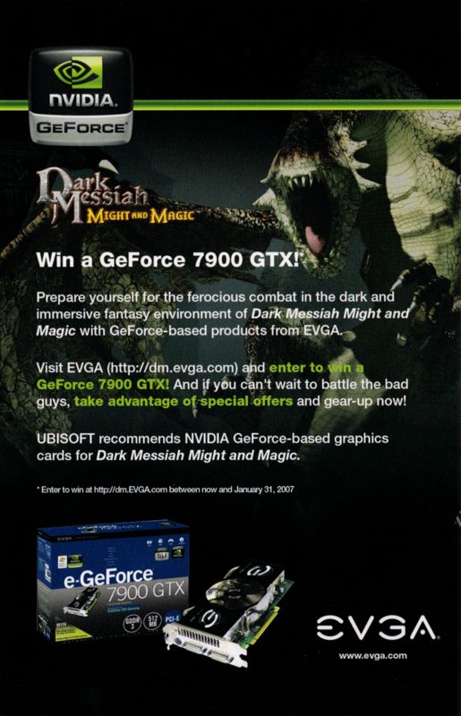 Dark Messiah: Might and Magic cover or packaging material - MobyGames