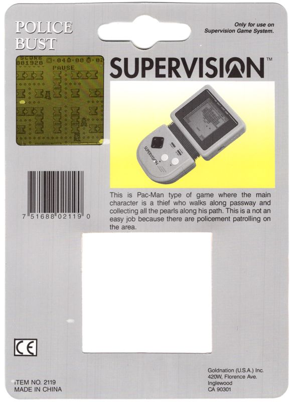 Police Bust cover or packaging material - MobyGames