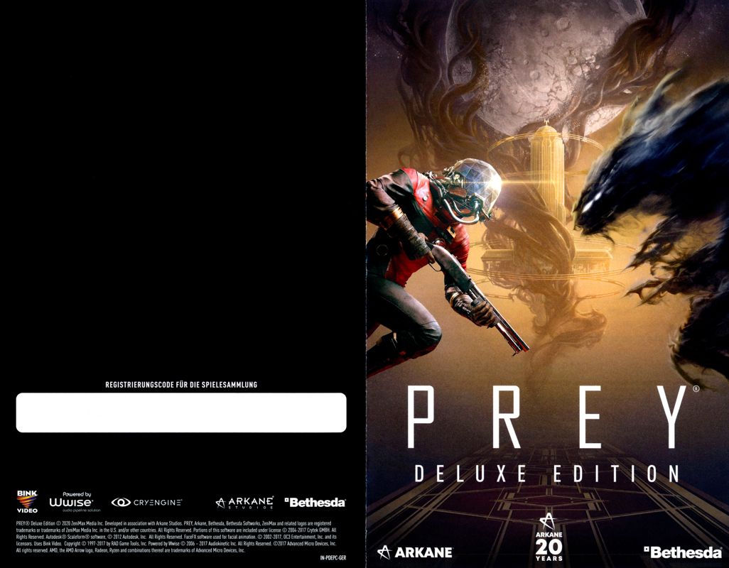 Prey: Digital Deluxe Edition cover or packaging material - MobyGames