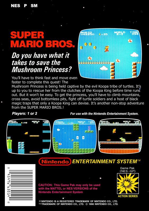 Super Mario Bros. cover or packaging material - MobyGames