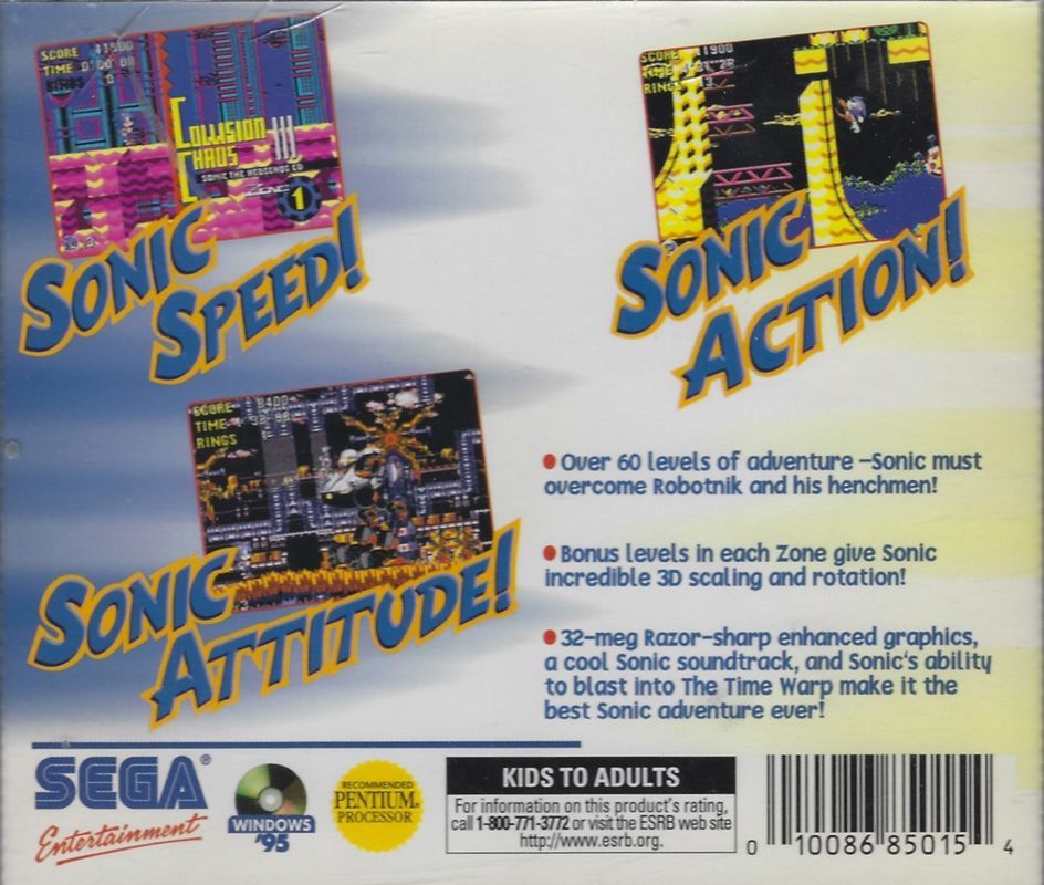 Sonic CD cover or packaging material - MobyGames