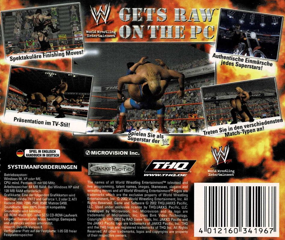 WWF Raw cover or packaging material - MobyGames