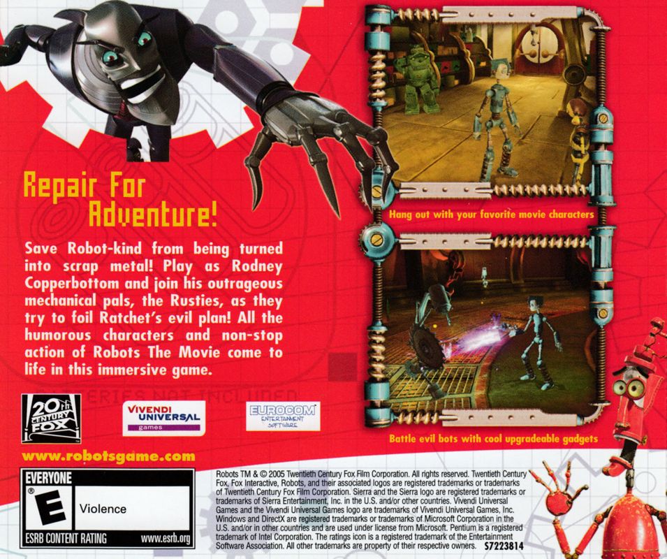 Robots cover or packaging material - MobyGames