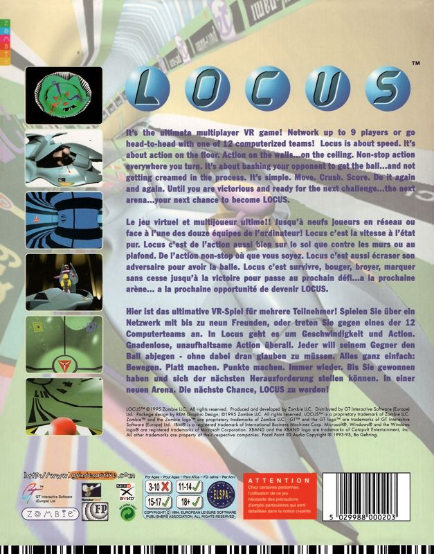 Locus cover or packaging material - MobyGames