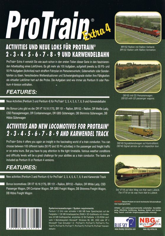 ProTrain Extra 4 cover or packaging material - MobyGames