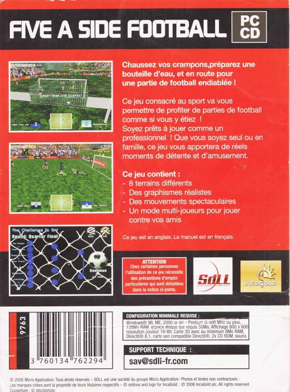 Five-A-Side Football cover or packaging material - MobyGames