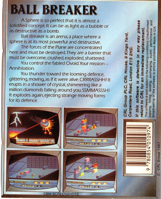 Ball Breaker cover or packaging material - MobyGames