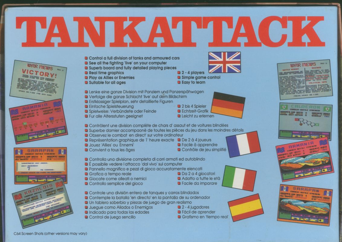 Tank Attack cover or packaging material - MobyGames