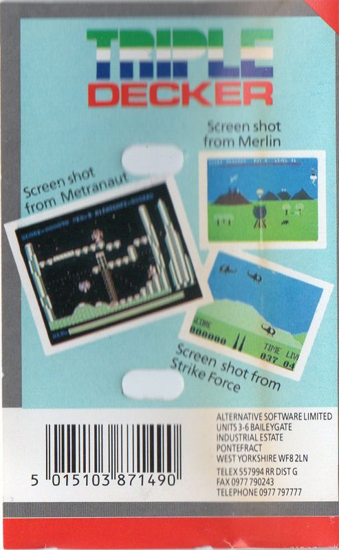 Triple Decker 2 cover or packaging material - MobyGames