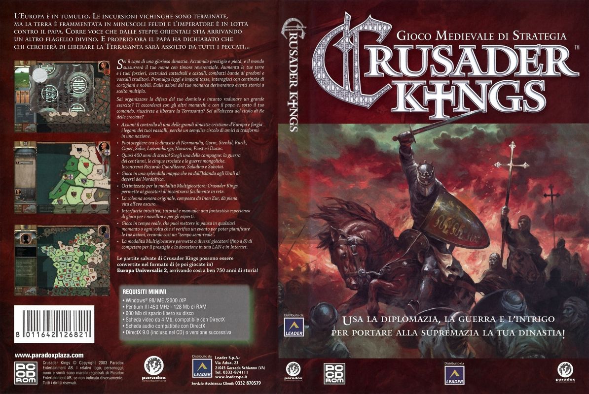 Crusader Kings cover or packaging material - MobyGames